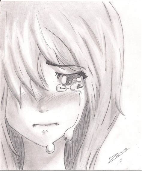 Dessins De Fille Triste Qui Pleure