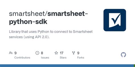Github Smartsheetsmartsheet Python Sdk Library That Uses Python To Connect To Smartsheet