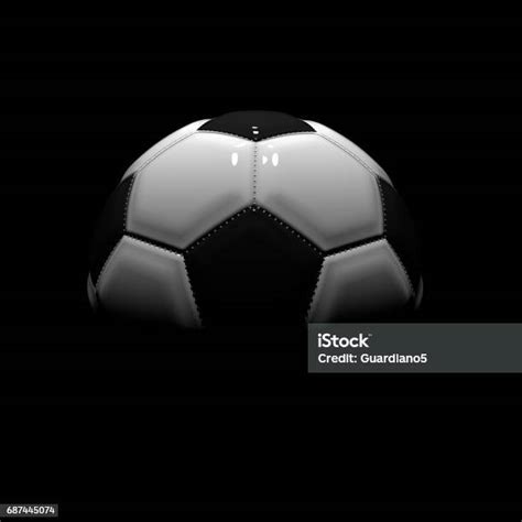 3d 렌더링에 검은 배경에 현실적인 축구 또는 축구 공 Championship에 대한 스톡 벡터 아트 및 기타 이미지