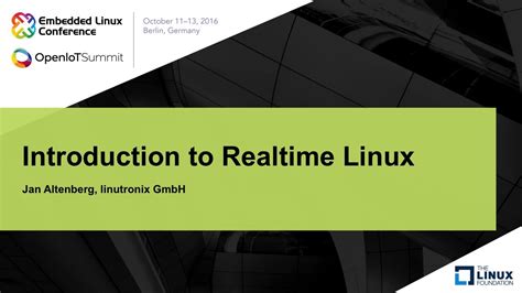 Introduction To Realtime Linux YouTube