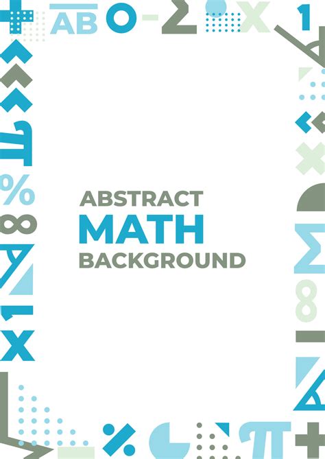 Abstract Math Background With Mathematic Symbol 9210395 Vector Art At