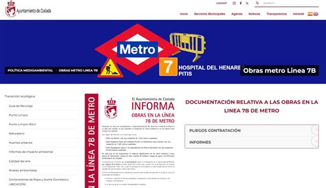 El Ayuntamiento de Coslada habilita un directorio web con información detallada sobre las obras ...