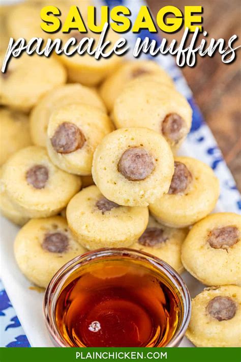 Sausage Pancake Muffins Plain Chicken