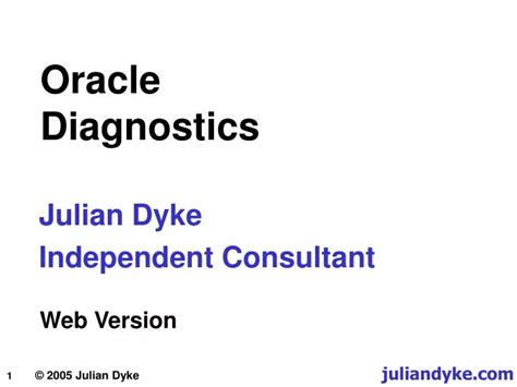 Ppt Oracle Diagnostics Powerpoint Presentation Free Download Id 643226