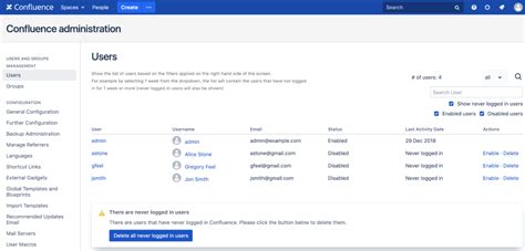 User And Group Management For Confluence Version History Atlassian