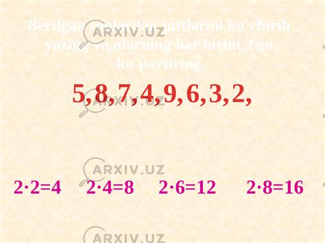 2 Sinf Juft Va Toq Sonlar Algebra Dars Ishlanmalar