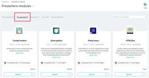 How To Install And Upgrade Prestaheros Modules