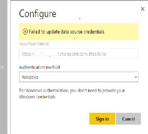 Solved Power Bi Services Do Not Recognize My Credentials