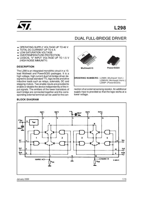 L298 H Bridge Electronics Lab