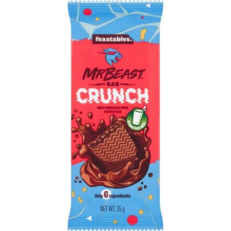 Feastables MrBeast Bar Crunch Milk Chocolate With Puffed Rice G Compare Prices Where To