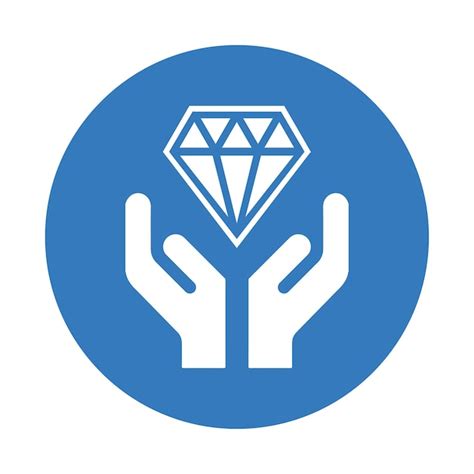 Premium Vector Gem Diamond Icon Blue Color Design