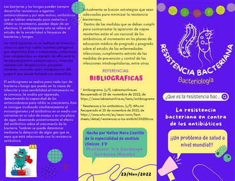Resistencia Bacteriana ° Resistencia A Los Antibióticos Sf Who