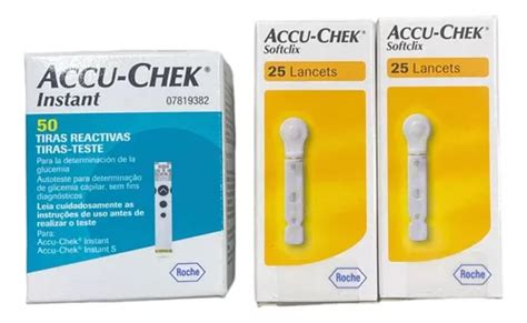 Kit Accu Chek Instant 50 Tiras Y 50 Lancetas