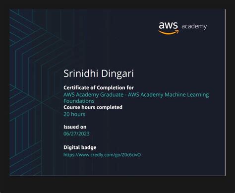 Srinidhi Dingari On Linkedin Machinelearning Aws