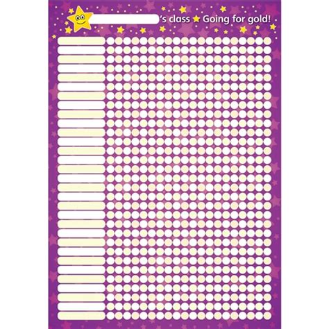 A3 Classroom Reward Chart 31 Names And 20 Sticker Spaces 60101305 8438579456621 Fs Office