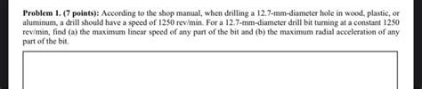 Solved Problem 1 7 Points According To The Shop Manual