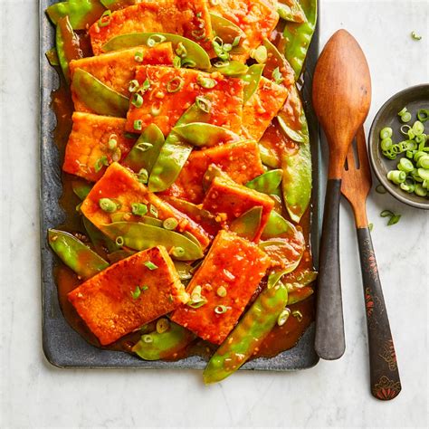 Chinese Sweet And Sour Tofu Stir Fry With Snow Peas Recipe Eatingwell