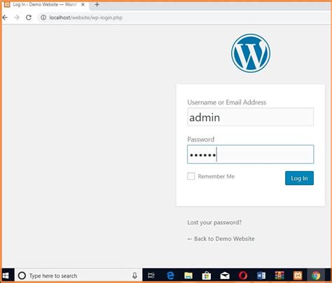 how to install wordpress and create first website on localhost using