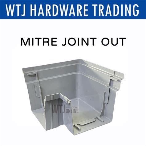 Pvc Rain Gutter Mitre Joint Bracket End Stopper Pvc Kelabu Salur Air