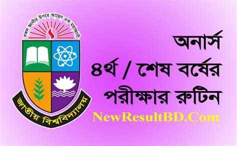Honours Th Year Exam New Routine