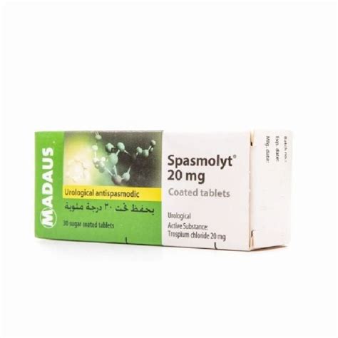 Spasmolyt 20 Mg 30 Coated Tablets