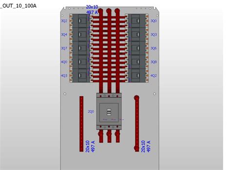 Typical ABB SMDB Panel Incomer Up To 400A 50KA Adjustable Outgoing 10x Up To 100A 18KA Panels