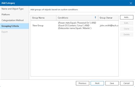 Configuring Multiple Condition Categorization Veeam One User Guide