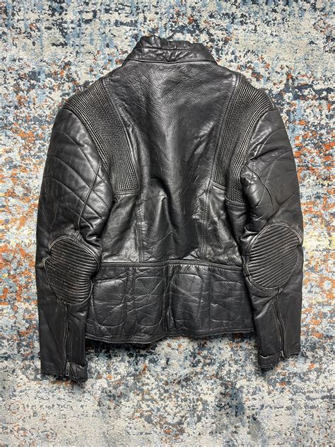 Avant Garde Vintage 90s Leather Biker Jacket Crazy Avant Garde Design
