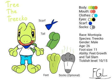 Oc Ref Tree The Treecko By Feetgrowthlover2