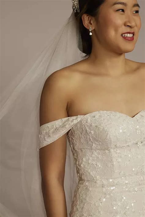 Detachable Sleeve Mermaid Tall Plus Wedding Dress Davids Bridal