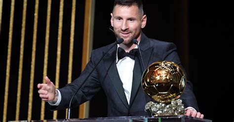 Lionel Messi Wins Record Eight Mens Ballon Dor Award