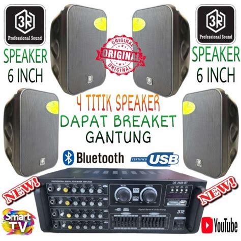 Jual Paket Audio Pro Speaker Inch Titik Cafe Restoran Klinik Kantoran Di Seller GrowUp Store