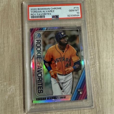 Yordan Alvarez 2020 Bowman Chrome Rookie Of The Year Depop
