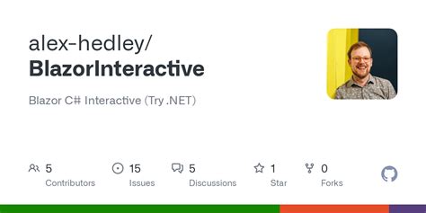 GitHub Alex Hedley BlazorInteractive Blazor C Interactive Try NET