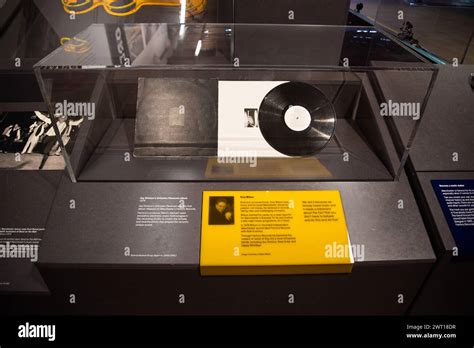 A Display Showing Joy Divisions Unknown Pleasures Album Science And Industry Museum
