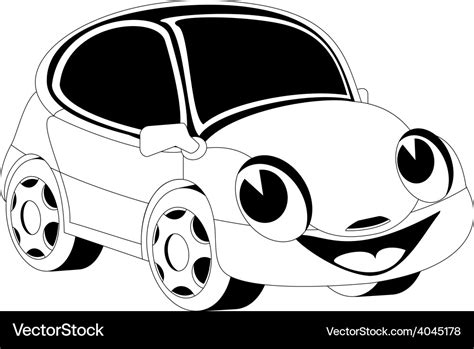 Cartoon Car Royalty Free Vector Image Vectorstock