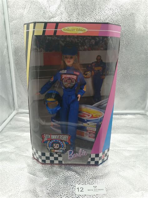 1998 50th Anniversary Nascar Barbie Beck Auctions Inc