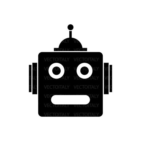Robot Svg File Robot Pdf Robot Png Robot Head Svg Classic Robot Svg