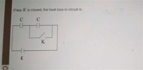 In The Circuit Show Belowthe Key K Is Closed At T 0 The Current