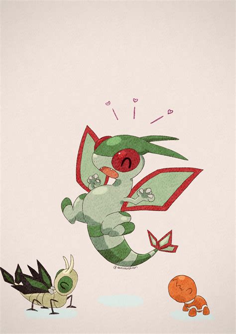 Flygon Trapinch And Vibrava Pokemon Drawn By Zozozoshion Danbooru