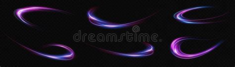 Abstract Light Trails On A Dark Background For Engaging Dynamic Visual