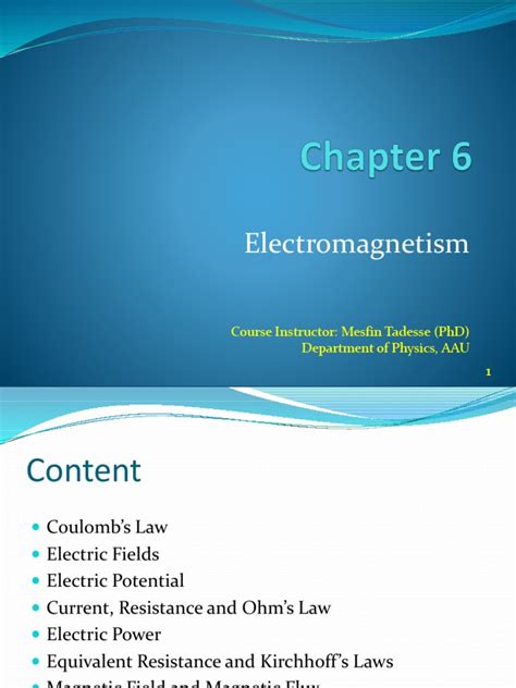 Phys 1011 Chapter 6 Download Free Pdf Magnetic Field Electric Current