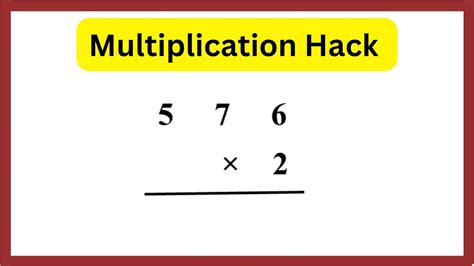 Fastest Method To Multiply Numbers Vedic Maths Youtube