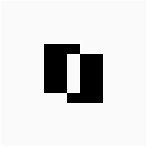Premium Vector I Letter Lettermark Square Initial Negative Space Logo