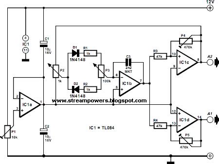 A Simple Function Generator Electronic Circuits Diagram