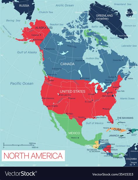 States In North America Map Infoupdate Org