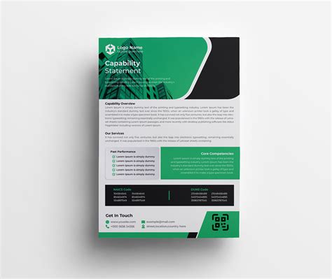 Business Capability Statement Template Design Behance