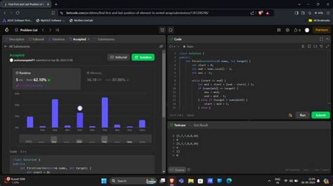 Day16 Of 100dayleetcode Challenge Find Target Element In Sorted Array
