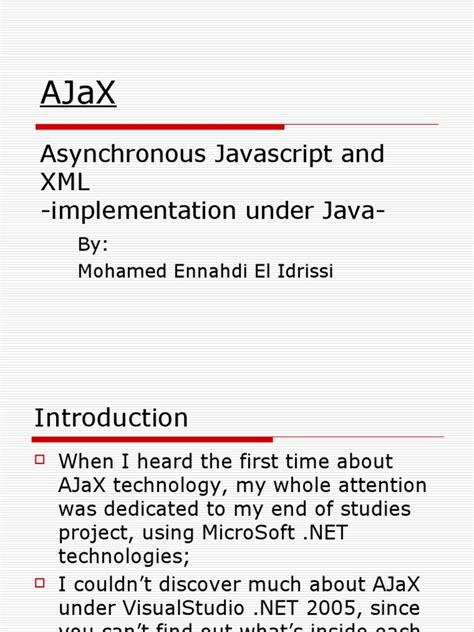 Asynchronous Javascript And Xml Java Implementation Pdf Ajax Programming Hypertext