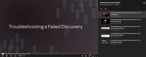 5 part series on troubleshooting a failed discover servicenow community